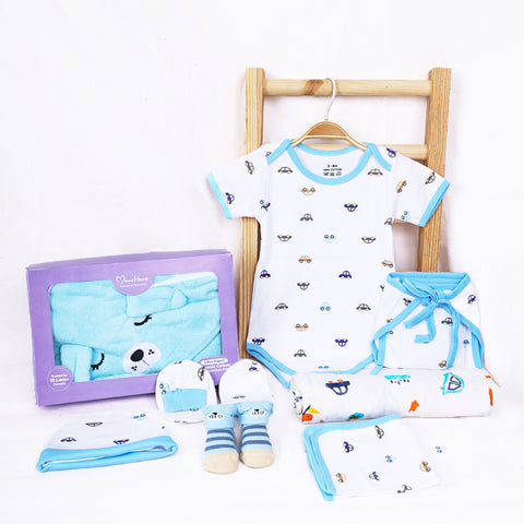 Organic Cotton Baby Essentials Gift Set | Baby Shower Gift Hamper | Ba ...