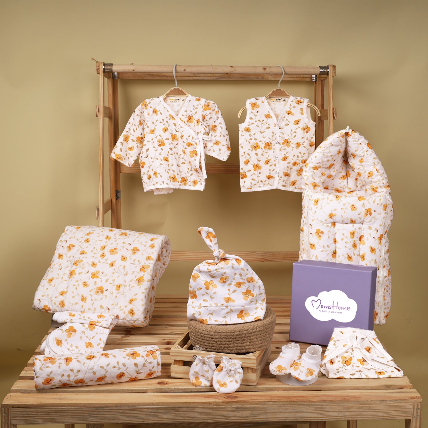 Hospital Kit for Newborn baby | Organic Cotton Gift Set | 10 Items | B ...