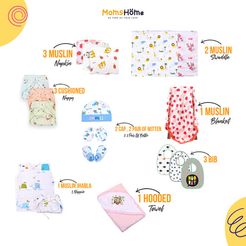 New Born Baby Essentials Gift Combo Box - 30 Items – Moms Home