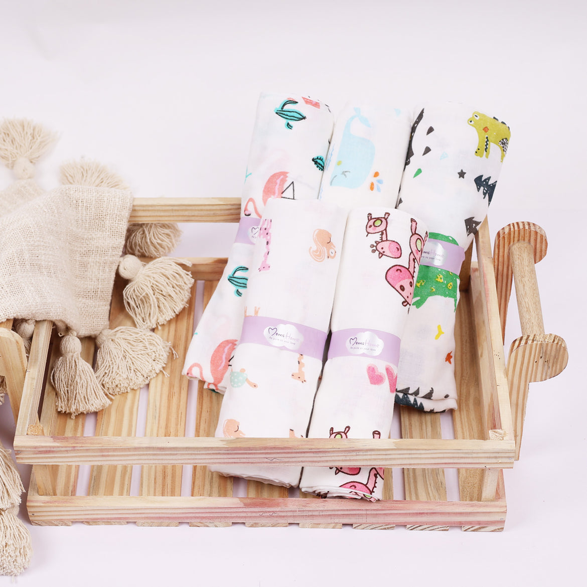 100% Organic Cotton Muslin Swaddle for New Born Babies – Moms Home