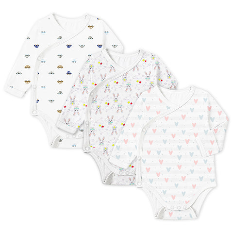 Organic Cotton Front Open Kimono Onesie For New Born Baby | 0-6 Months ...