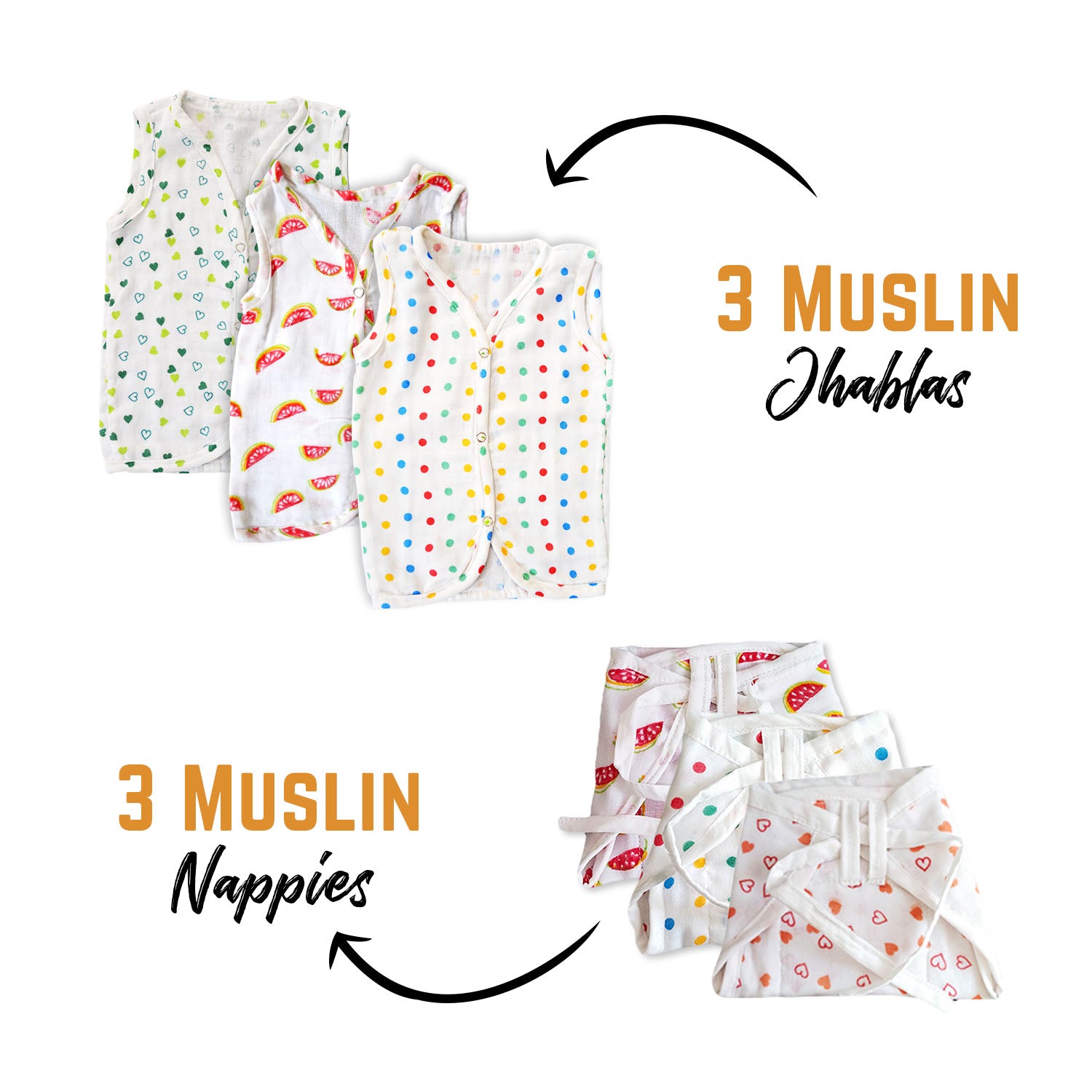 All Muslin New Born Complete Gift set ( 24 items ) – Moms Home